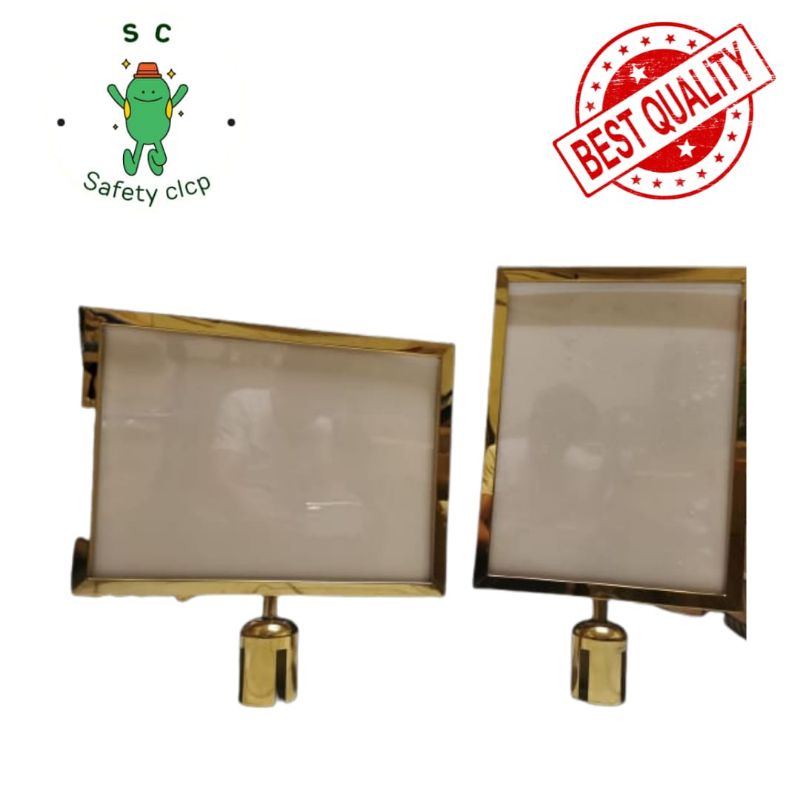 Jual papan antrian emas/ sign board frame emas | Shopee Indonesia
