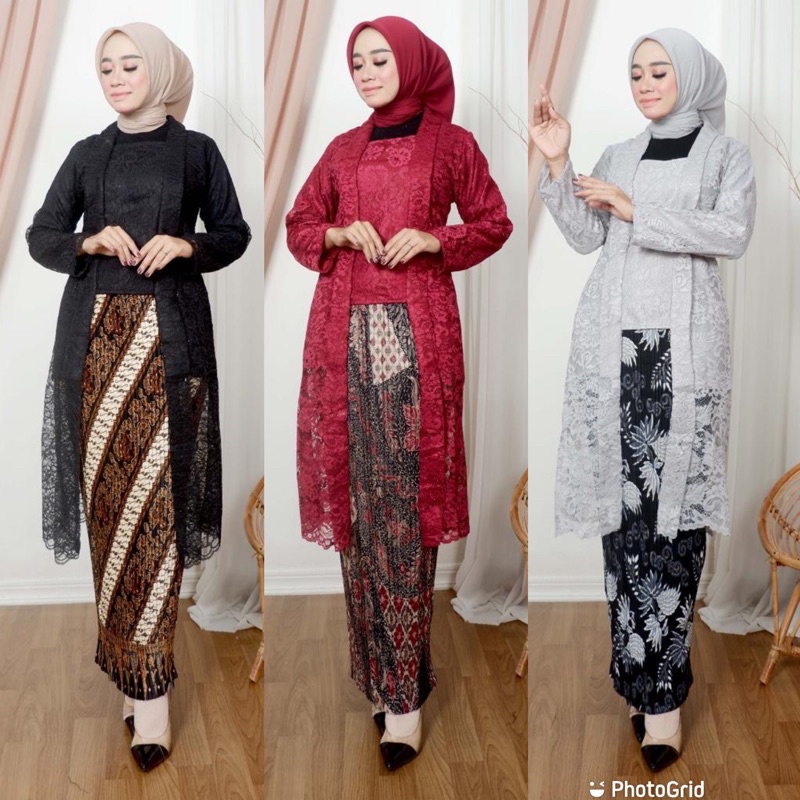 Jual KEBAYA SET TUNIK KUTU BARU/KEBAYA/KEBAYA KONDANGAN/KEBAYA NIKAHAN/KEBAYA WISUDA/KEBAYA ...