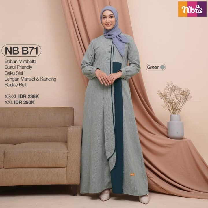 Jual Nibras Gamis NB B71 | Shopee Indonesia
