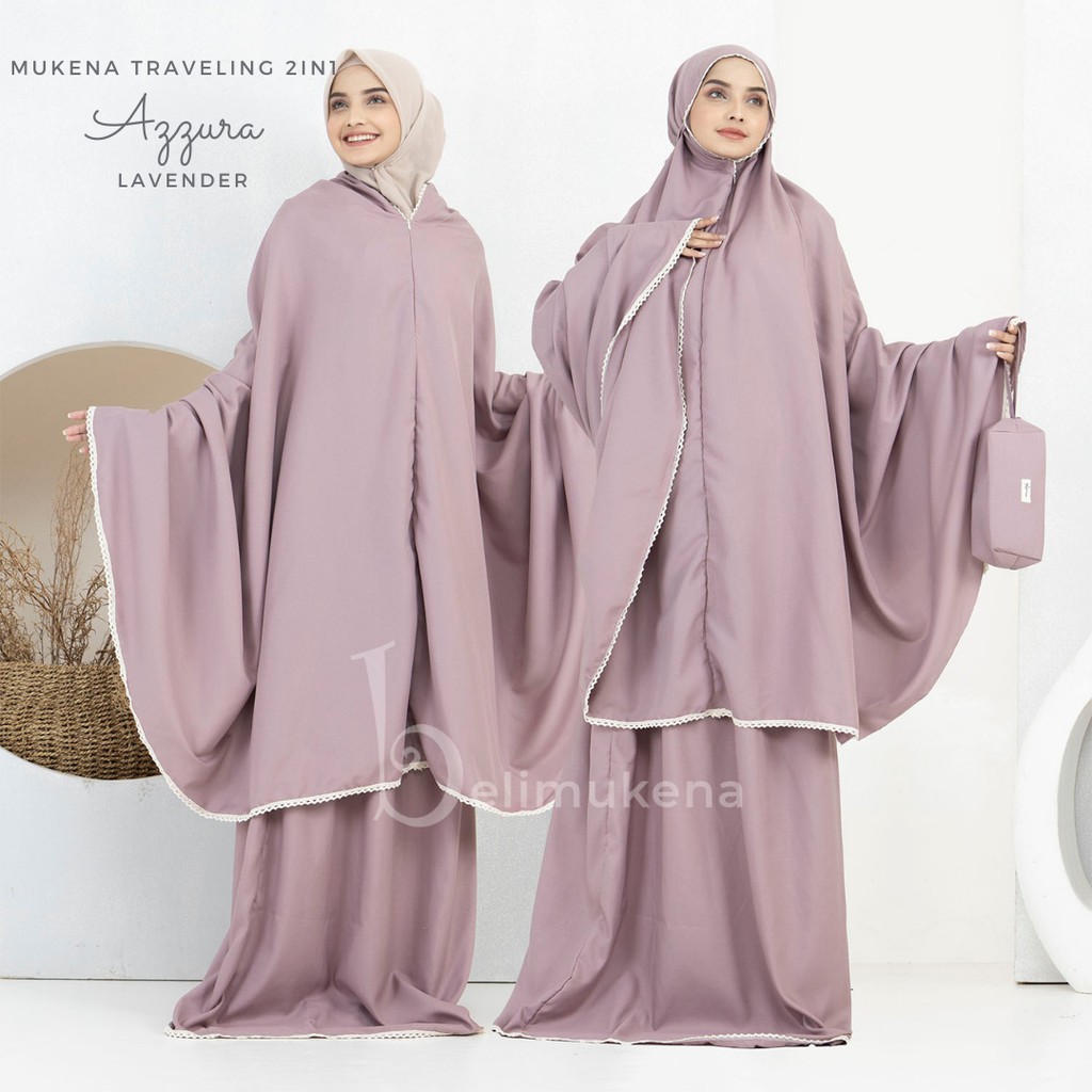 Jual Belimukena - Mukena Microtex Dewasa 2in1 Travelling Azzura ...