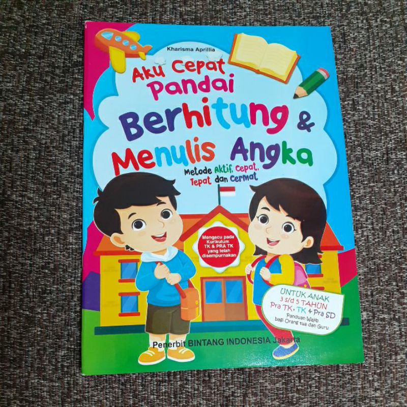 Jual Buku Anak Pandai Berhitung Menulis Angka untuk TK PAUD dan Pra SD ...