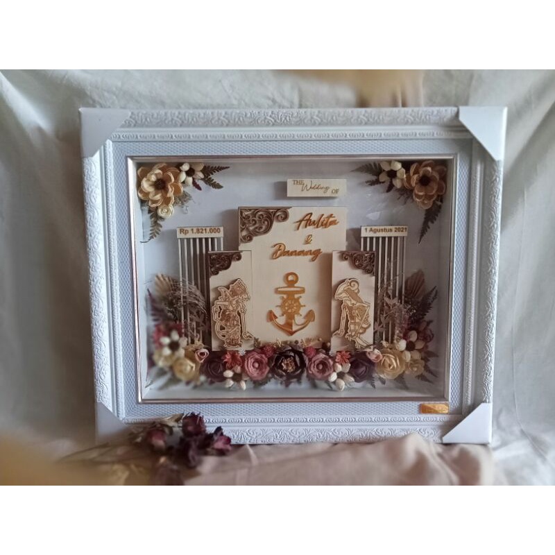 Jual Mahar Cutting Wayang - Mahar Rustic Bunga Kering | Shopee Indonesia