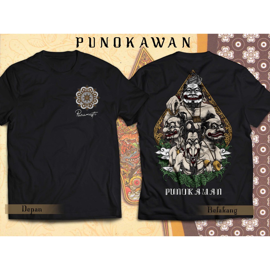 Jual Kaos wayang jawa punokawan | Shopee Indonesia