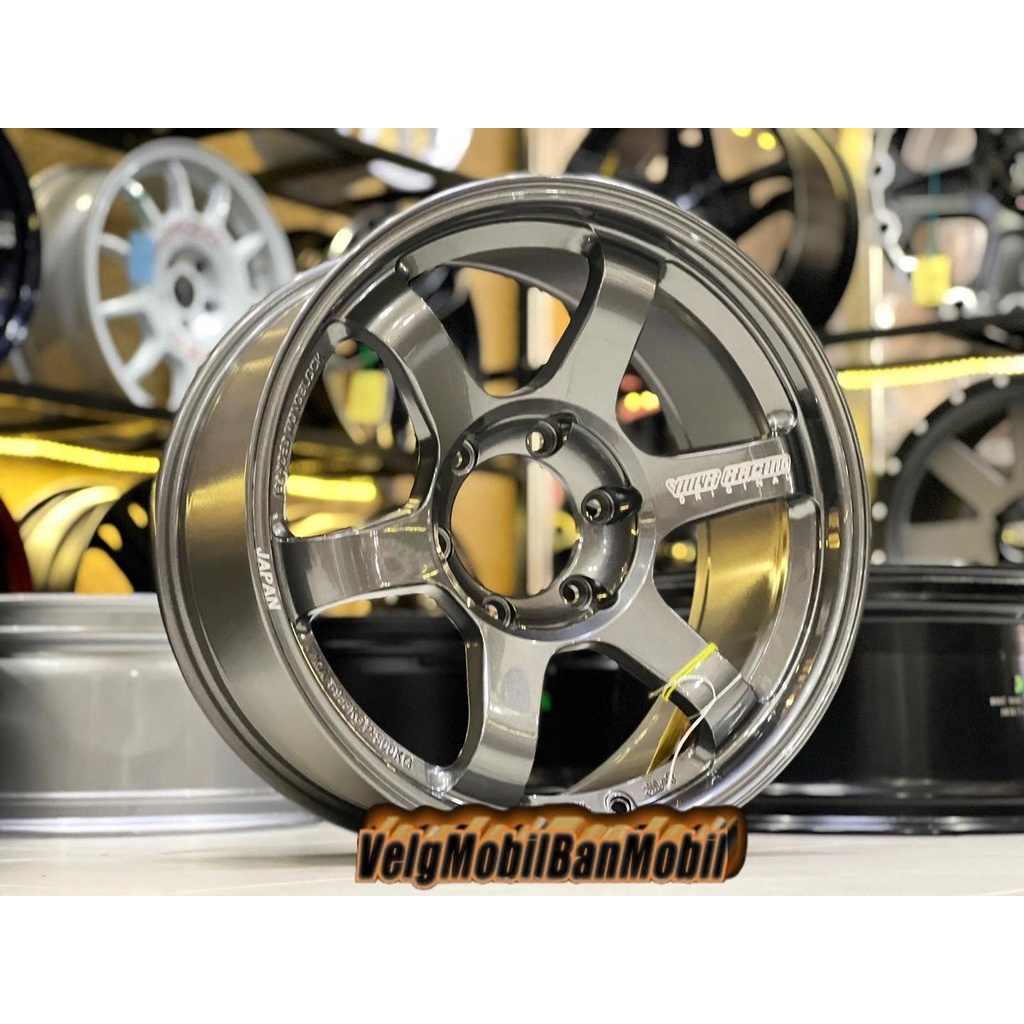 Jual velg te37 racing ring 18 volk rays velg mobil R18x9 pcd 6x139,7 tuk pajero fortuner ...