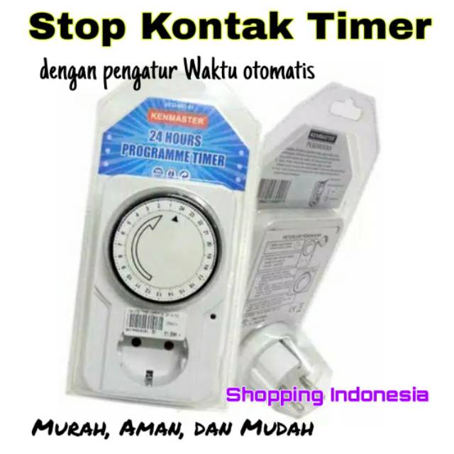 Jual Stop Kontak Otomatis dengan Timer , pengatur waktu aman mudah dan ...
