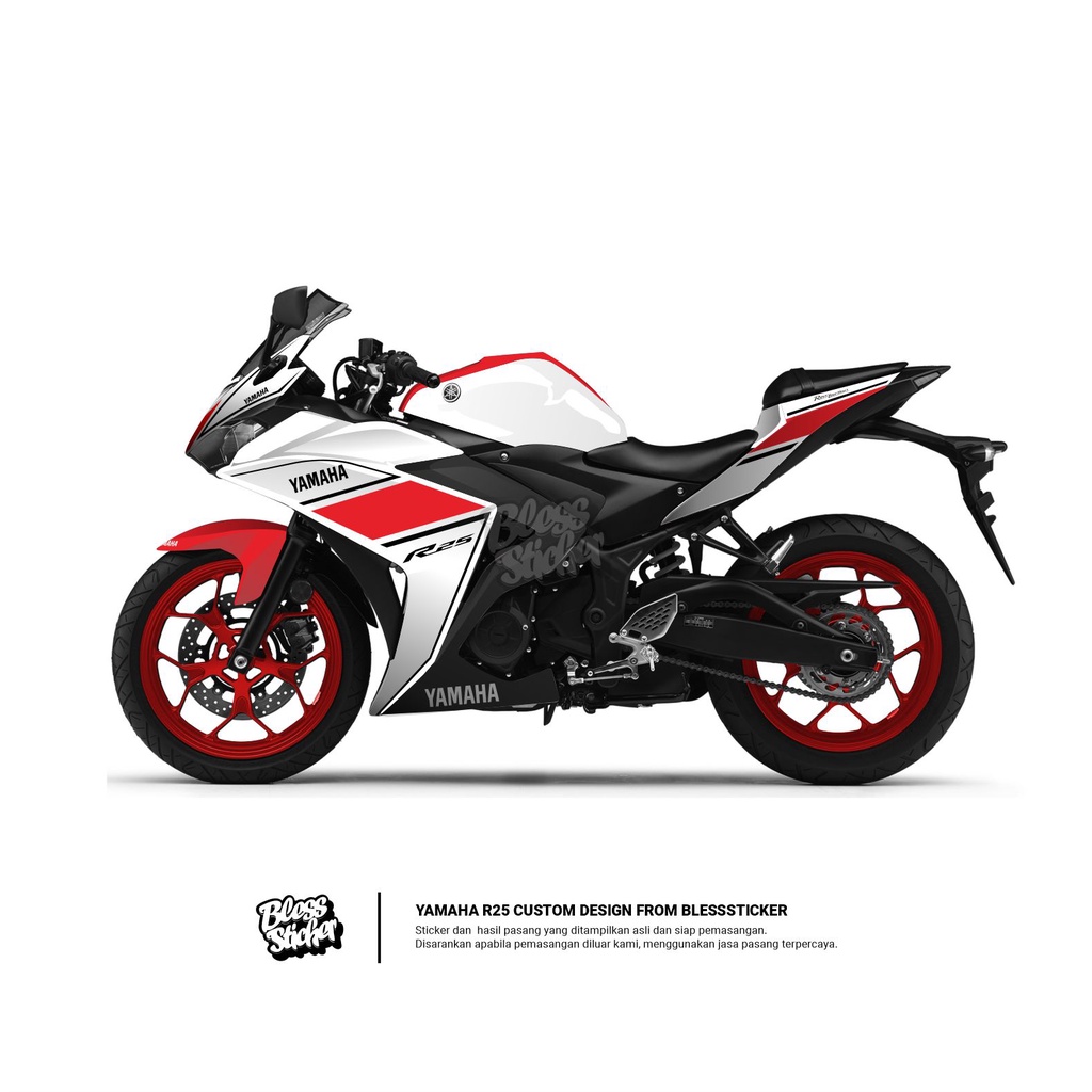 Jual Decal R25 tema 'Livery Red Yamaha' | Shopee Indonesia