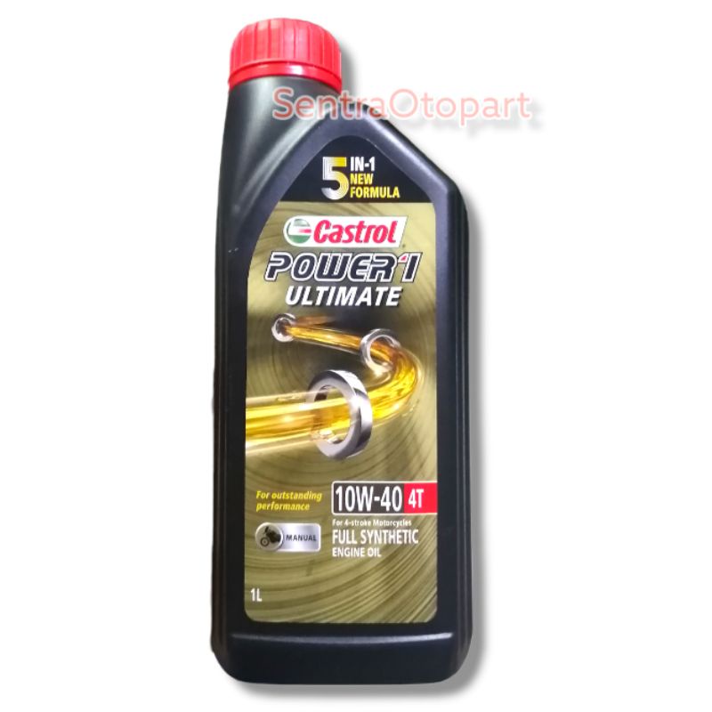Jual Oli castrol power 1 ultimate 10w 40 full synthetic 1000 ml 1 liter ...