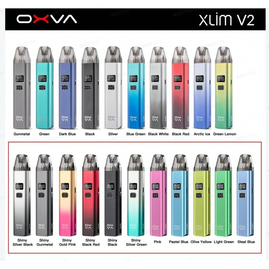 Jual DEVICE OXVA XLIM V2 POD KIT NEW COLOR OXVA XLIM V2 DEVICE 900MAH ...