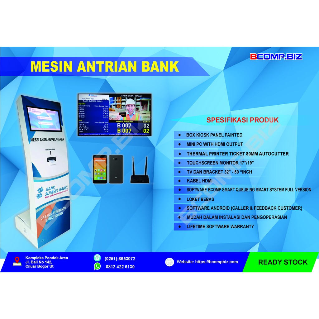 Jual PAKET MESIN ANTRIAN BANK | Shopee Indonesia