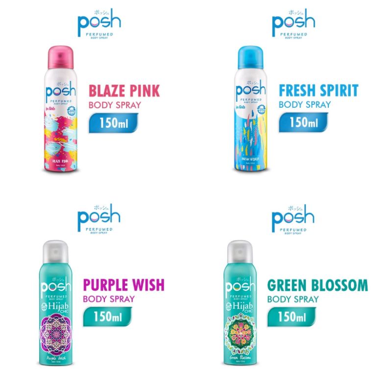 Jual Posh Body Spray 150ml | Shopee Indonesia