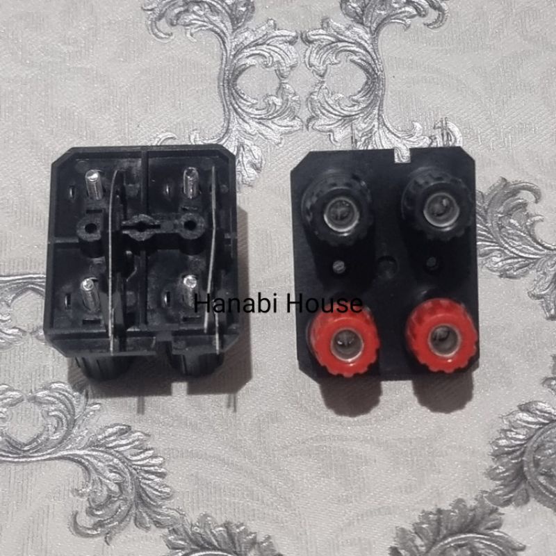 Jual Tapal Kuda Terminal Speaker Box 4 Pin Bell Binding Post Pos 4Pin ...