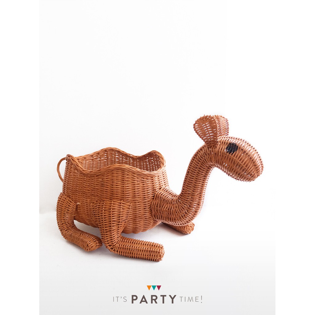 Jual Sitting Camel Basket / Penyimpanan Bentuk Onta / Basket Rotan ...