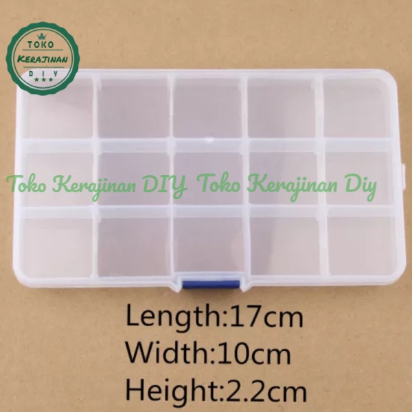 Jual Kotak Penyimpanan Manik Manik Box Sekat Plastik Tempat Penyimpanan ...