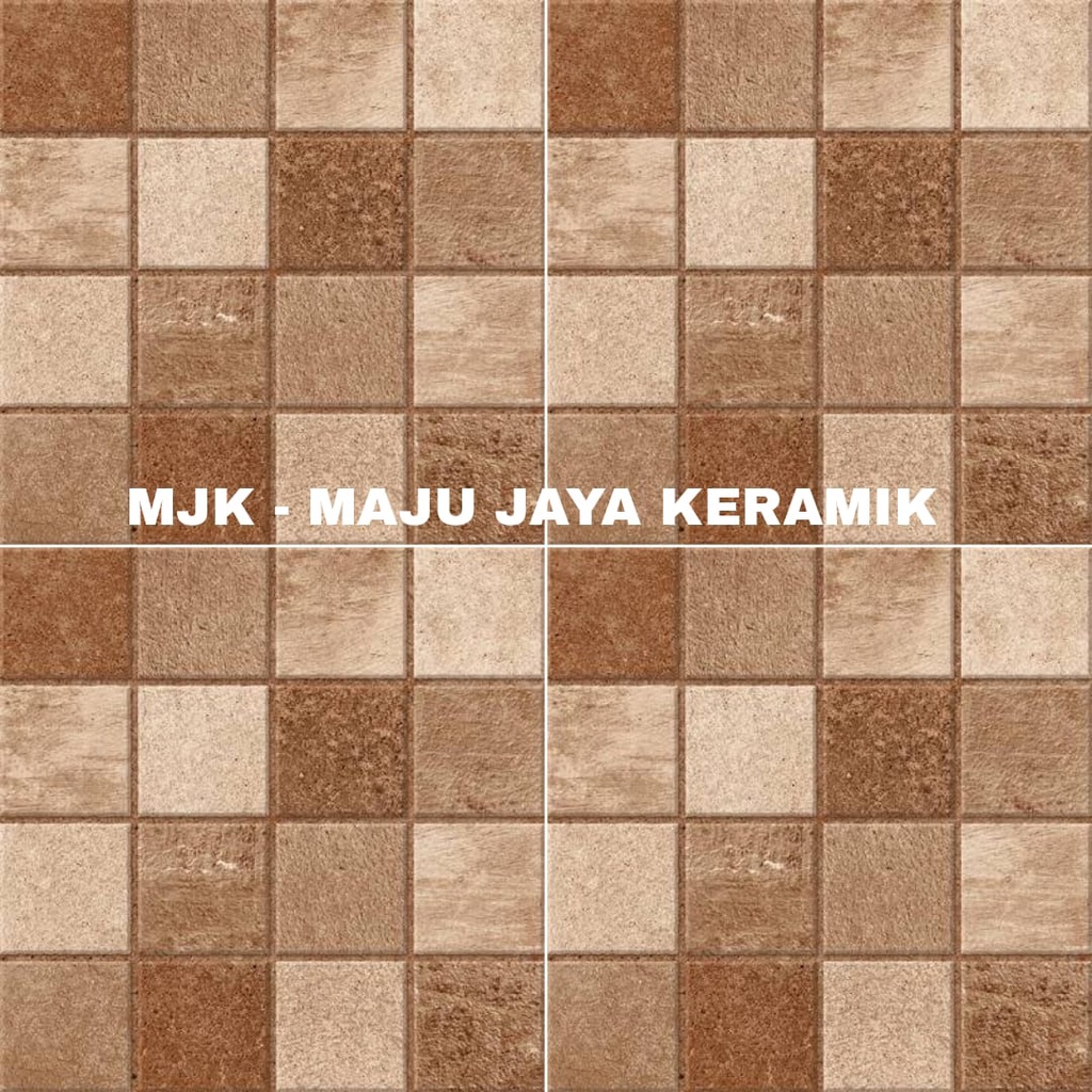 Jual Keramik Lantai Kamar Mandi 40x40 Kasar Timbul Kotak Abu Cokelat ...