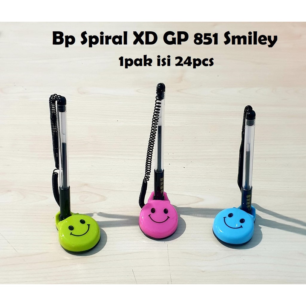 Jual Bolpen/ Pulpen/ Pena Spiral Pen Desk Table Meja Stand Tempel ...