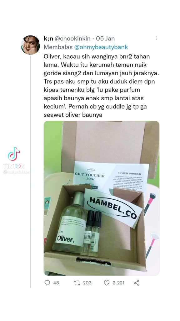 Jual HAMBEL.CO - For Cuddle (Cute dan bandel) | Fruity & fresh | Parfum ...