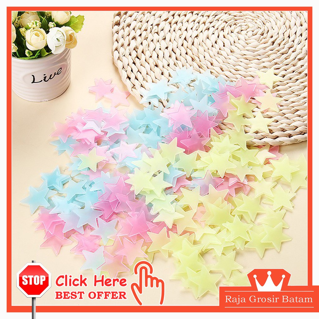 Jual DEKORASI DINDING BINTANG GLOW IN THE DARK #RGB | Shopee Indonesia