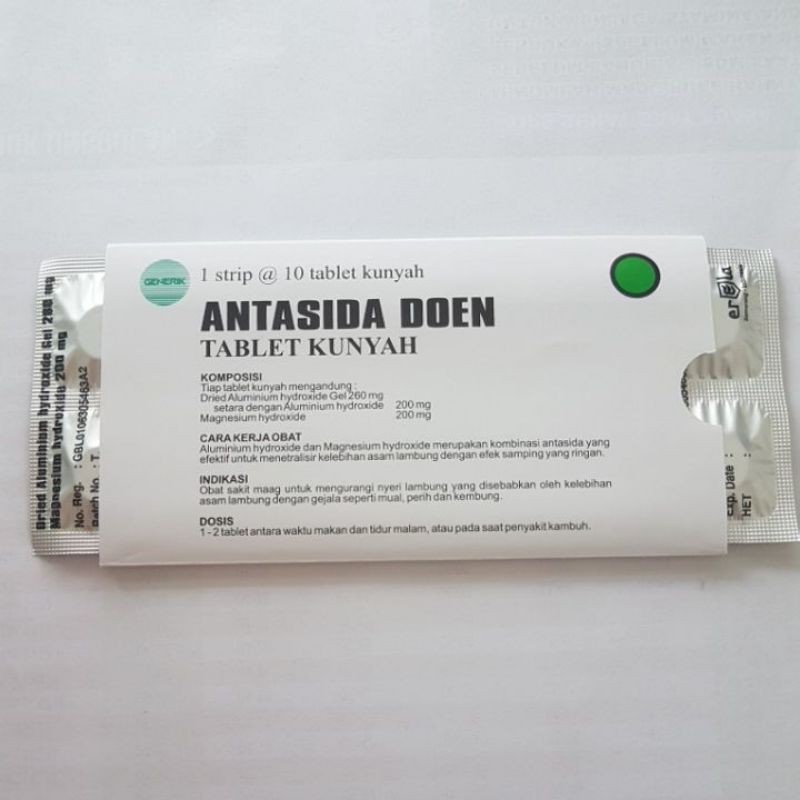Jual ANTASIDA DOEN tablet per strip | Shopee Indonesia