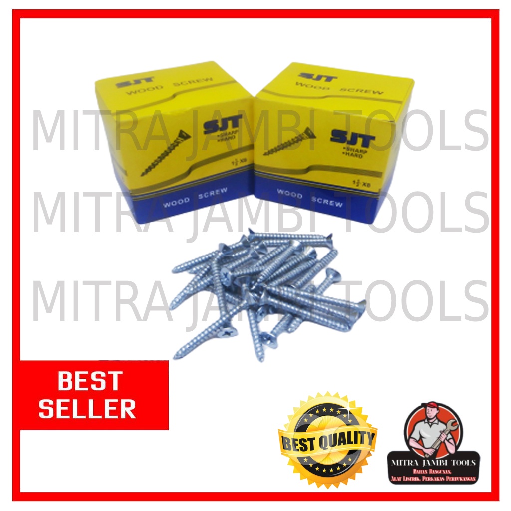 Jual SEKRUP KAYU / BAUT TEMBOK / BAUT DINDING PUTIH 1 1/2 INCH PER PCS ...