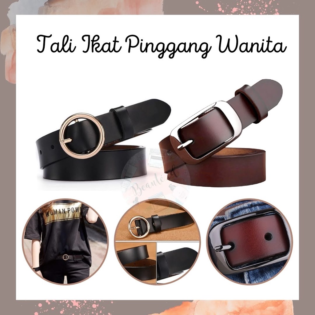 Jual Tali Ikat Pinggang Wanita Premium Desain / Sabuk Ban Pinggang ...