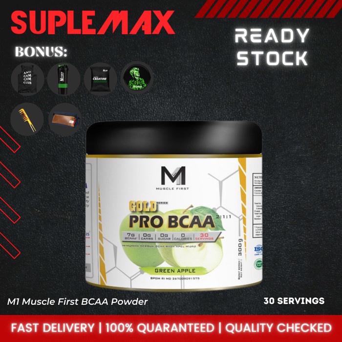 Jual M1 Muscle First MuscleFirst Gold Pro BCAA Powder | Shopee Indonesia