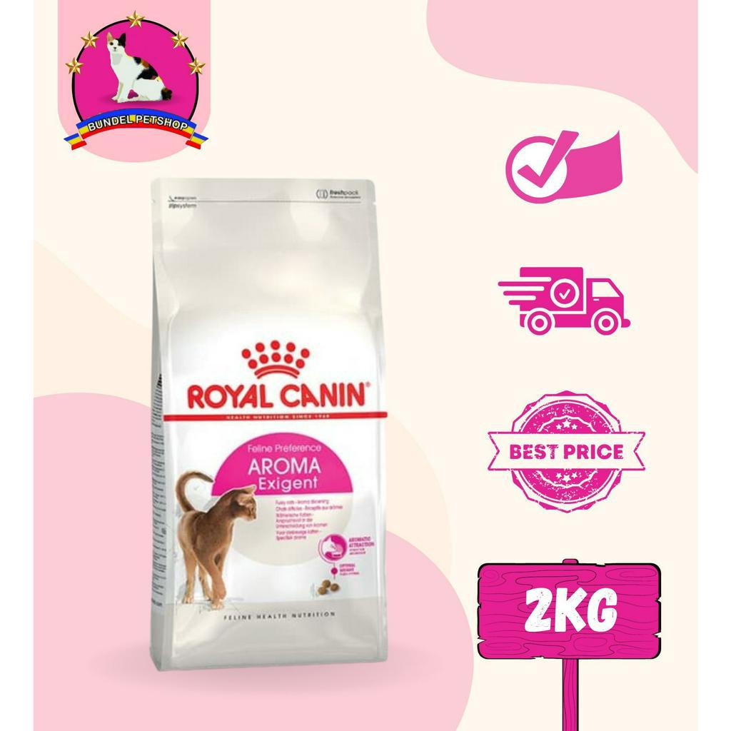 Jual ROYAL CANIN EXIGENT AROMA 2Kg Cat Dry Food RC Adult Feline Health ...