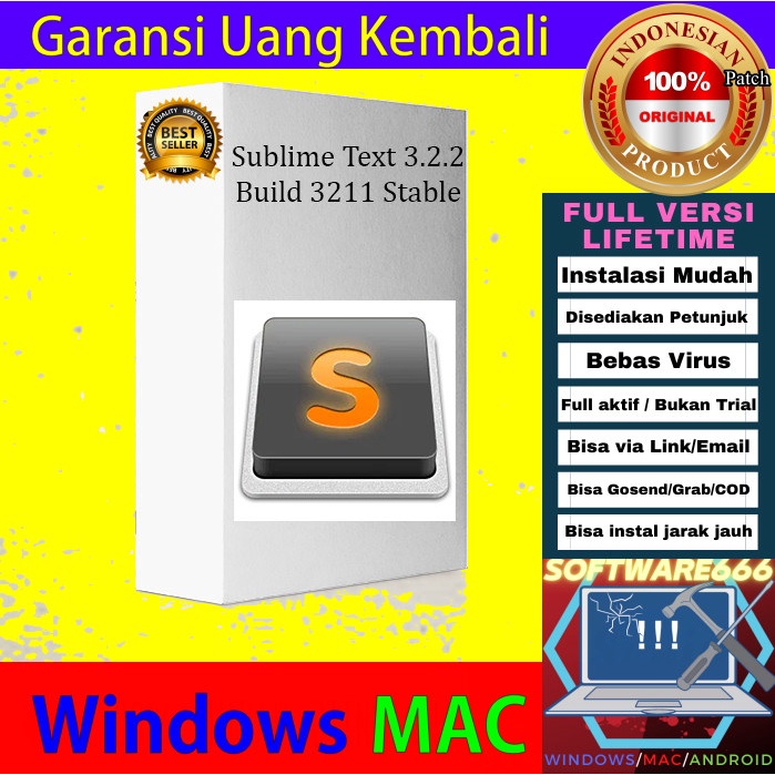 Jual Software Code Editor: Sublime Text 3 [WIN] | Shopee Indonesia