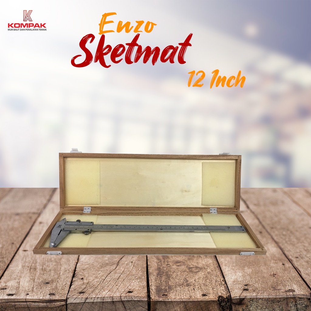Jual ENZO 12" Vernier Caliper - Jangka Sorong - Sketmat Stainless ...