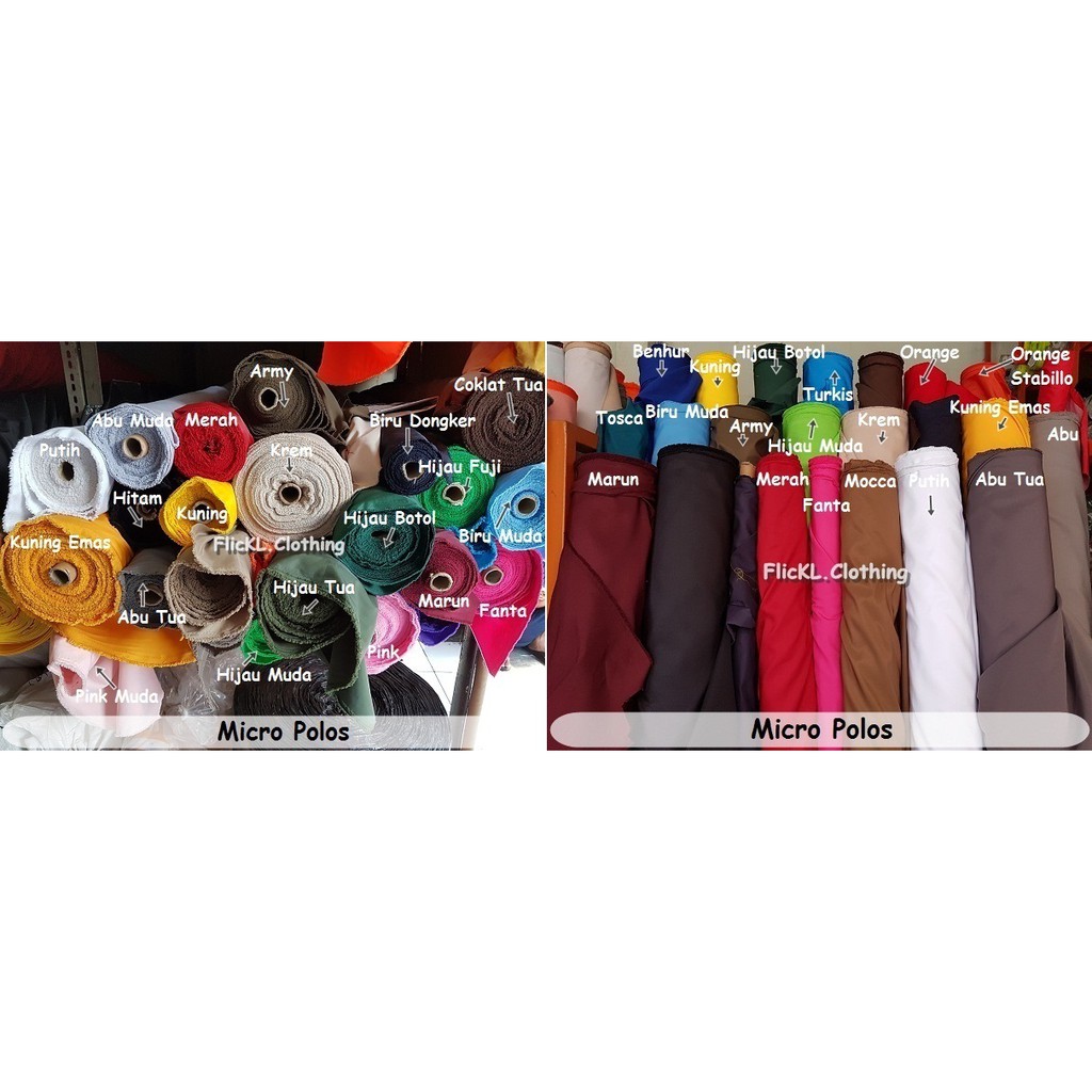 Jual Kain Parasut Micro Fiber Bahan Parasit Micro Polos Puring Micro ...