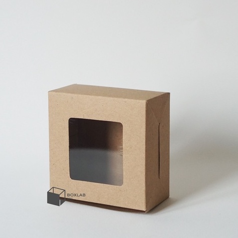 Jual Box Kraft Jendela 12x12x6 cm, Kotak Kue, Packaging Cake, Snack box ...