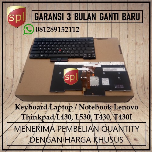 Jual Keyboard Lenovo Thinkpad L430, L530, T430, T430I BACKLIGHT ...