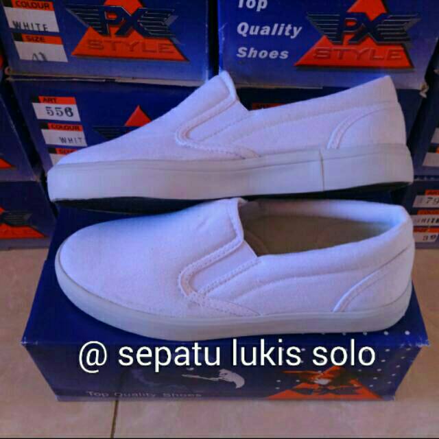 Jual ( 179 ) Sepatu Kanvas px style slip on pria dan wanita original ...