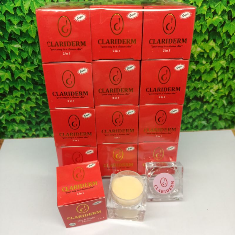 Jual CREAM CLARIDERM SUPER ORIGINAL SIANG&MALAM 12 PCS | Shopee Indonesia