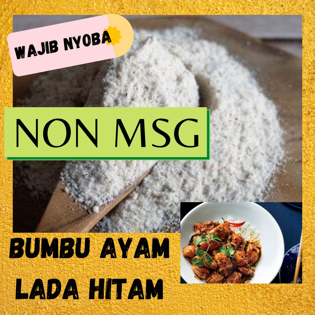 Jual BUMBU TABUR AYAM LADA HITAM NON MSG 1 KG FOOD GRADE 1Kg Bubuk ...