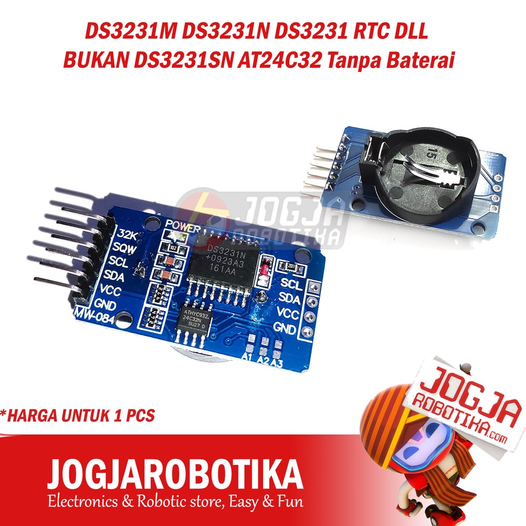 Jual DS3231M DS3231N DS3231 RTC DLL BUKAN DS3231SN AT24C32 Tanpa Baterai | Shopee Indonesia
