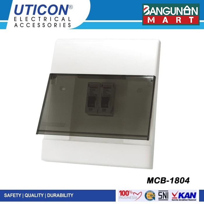 Jual Kotak Panel Box MCB UTICON 4 Saklar MCB-1804 Panel MCB | Shopee ...