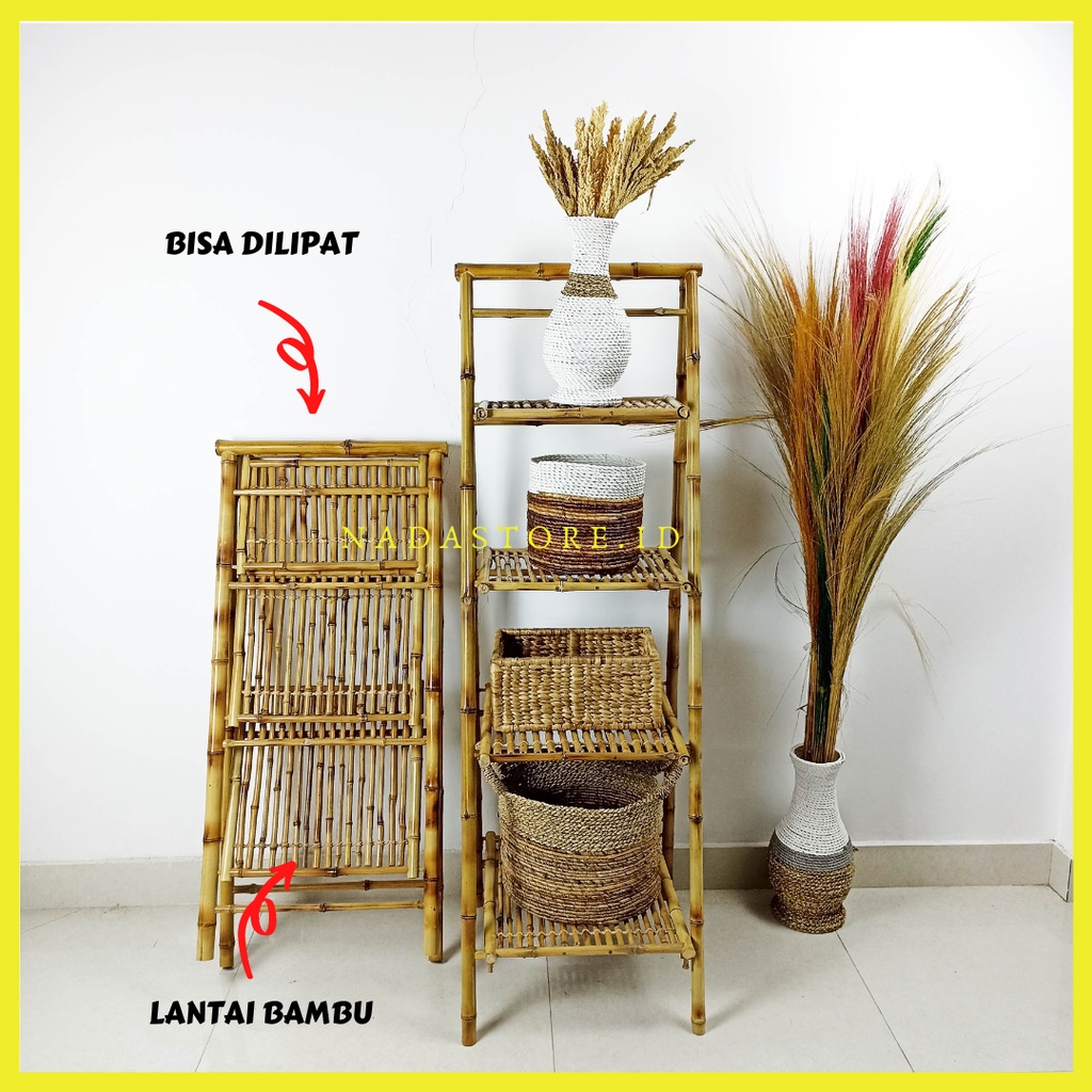 Jual RAK SUSUN BAMBU CENDANI / RAK SUSUN DEKORATIF SERBAGUNA BISA ...