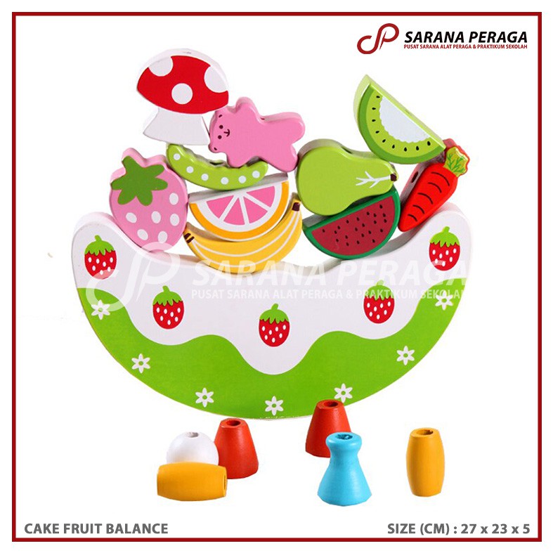 Jual SaranaPeraga - Cake Fruit Balance / Belajar Keseimbangan / Melatih ...