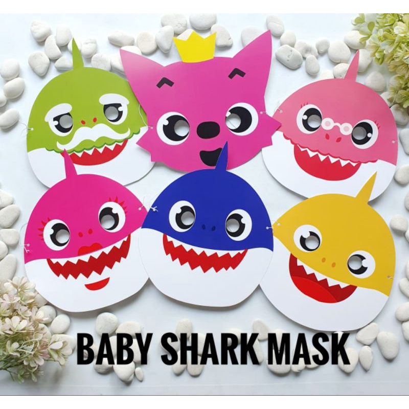 Jual Baby Shark Mask Topeng Pesta Mask Pink Fong Birthday Perlengkapan ...