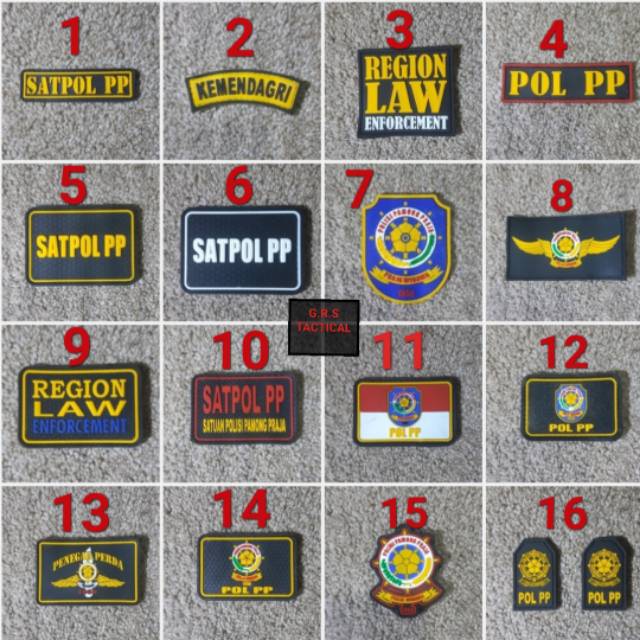 Jual Patch rubber,emblem karet SATPOL PP | Shopee Indonesia