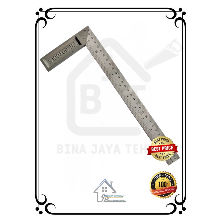 Jual Penggaris Siku Meter 12" Inch Freed Tools / Alat Ukur Penggaris ...