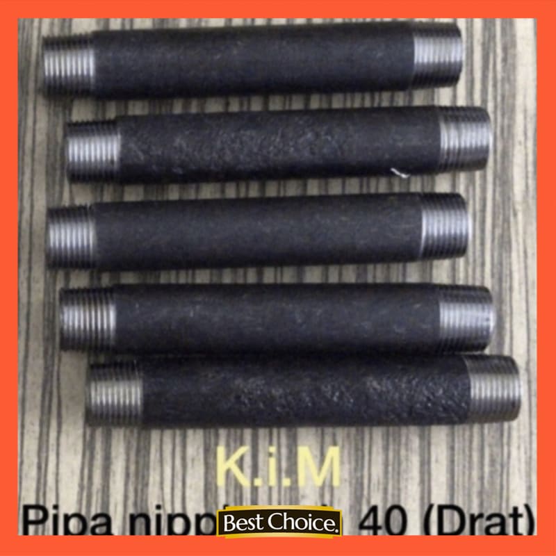Jual Pipa nipple 25" x10 cm /pipe nepel 21/2x 100 mili nipel neple ...
