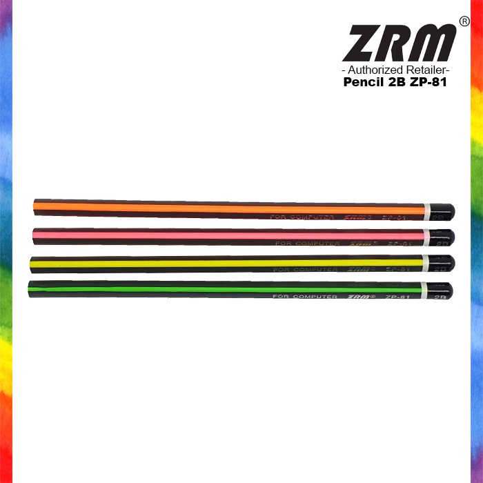 Jual ZRM Pensil Kayu 2B / 2B Wooden Pencil 12pc ZP-81 | Shopee Indonesia