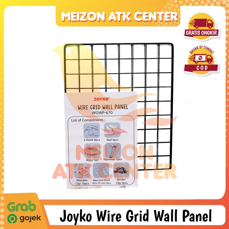 Jual JOYKO Wire Grid Wall Panel WGWP-670 Hijang Panel Kawat Hiasan Dinding | Shopee Indonesia