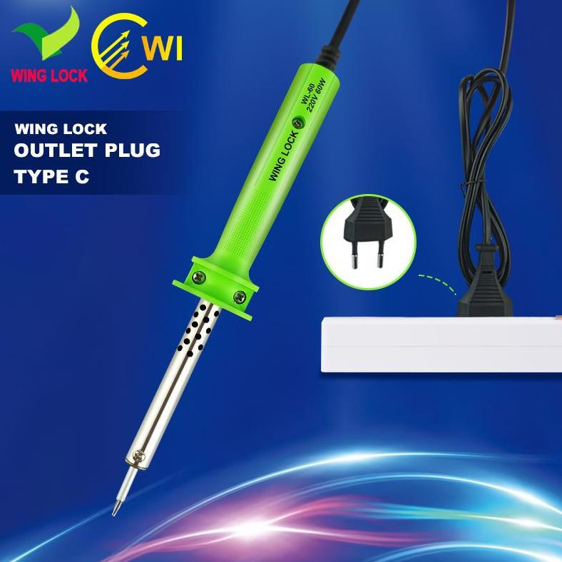 Jual Solder/Soldering Iron 60 Watt Wing Lock | Shopee Indonesia
