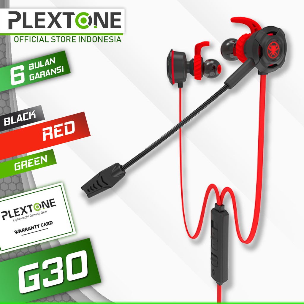 Jual Plextone G30 Gaming Earphone - Headset Gaming - Mic, Stereo Bass, Noise Cancelling | Shopee ...