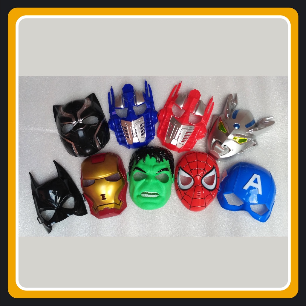 Jual Topeng Superhero Mainan Anak Murah Topeng Ultramen Hulk Sepiderman ...