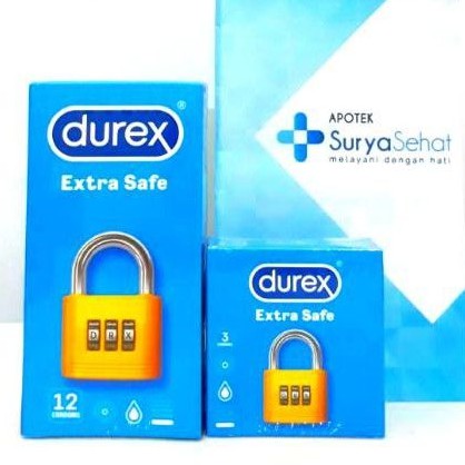Jual Durex Extra Safe 3s/12s - Kondom Durex Extra Safe- Apotek Surya Sehat | Shopee Indonesia