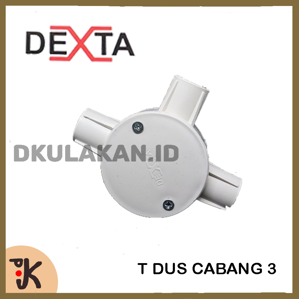 Jual TDUS DEXTA WARNA PUTIH CABANG 3 PLUS BAUT / T DOS + BAUT 20MM ...
