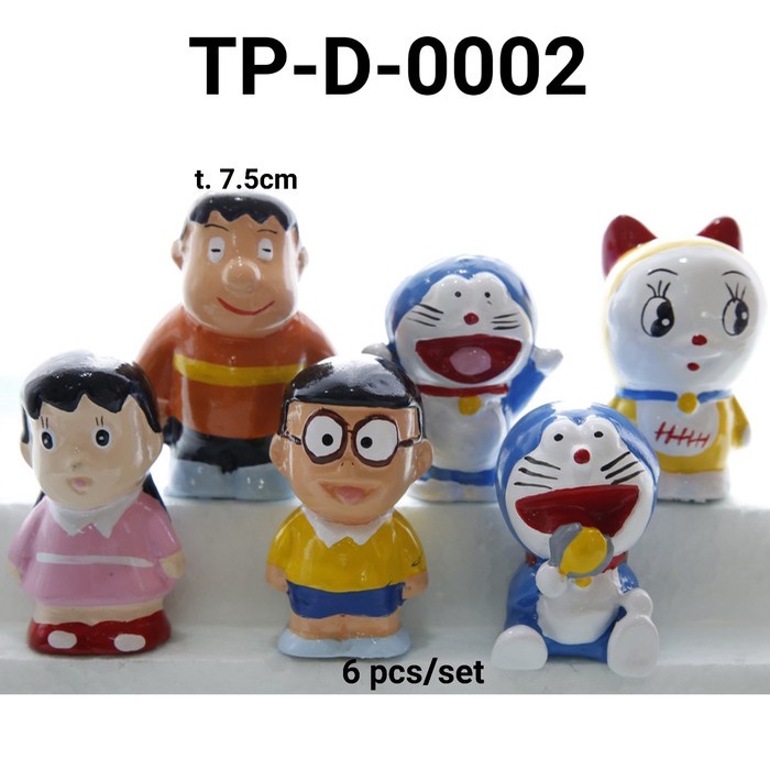 Jual TP-D-0002 CAKE TOPPER PATUNG RESIN PATUNG PAJANGAN DORAEMON ...